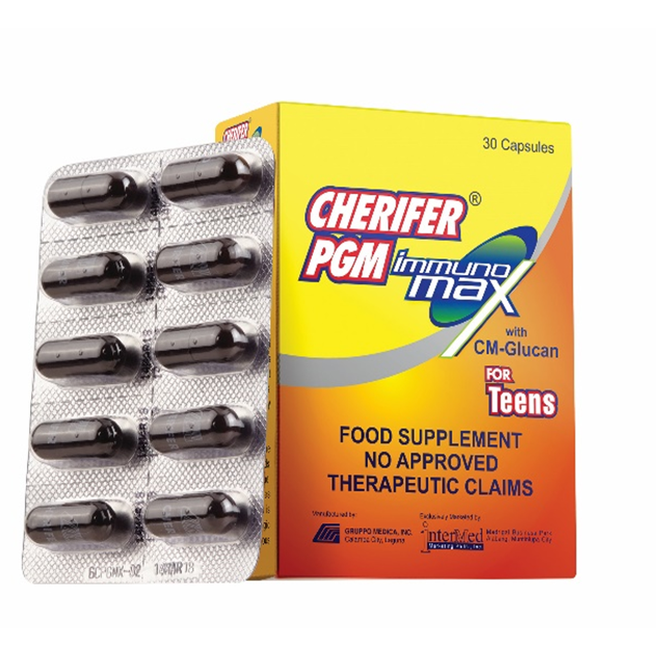 CHERIFER PGM IMMUNOMAX Vitamins / Minerals / CM-Glucan (for Teens ...